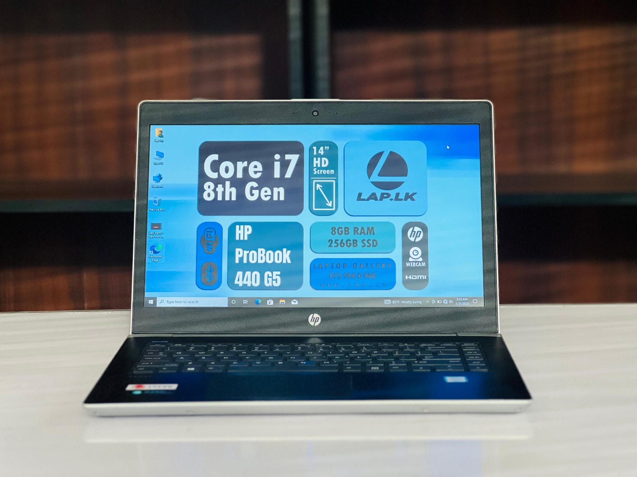 HP ProBook 440 G5 (Core i7 – 8th Gen) (16GB) (256GB SSD) - Lap.lk
