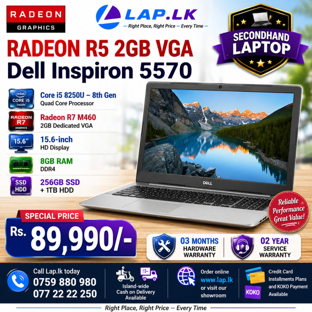 Dell Inspiron 5570 (Core i5 8250U - 8th Gen) (Radeon R7 M460 2GB) (15.6 ...